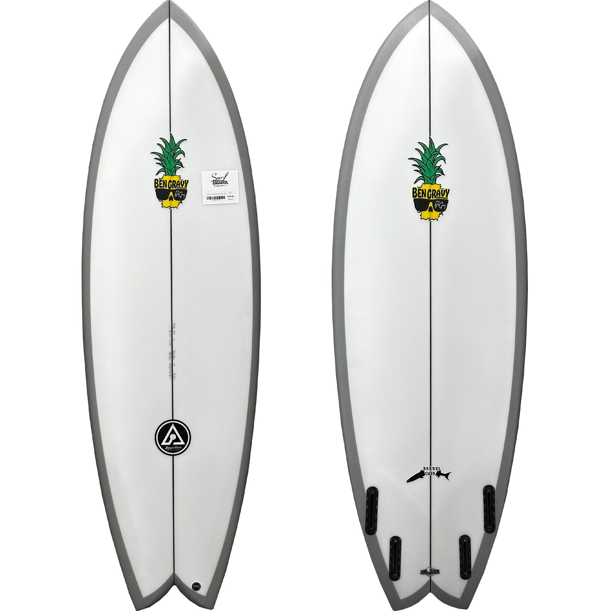 Algorithm Ben Gravy Barrel Cuda Surfboard - Futures - Surf Station Store