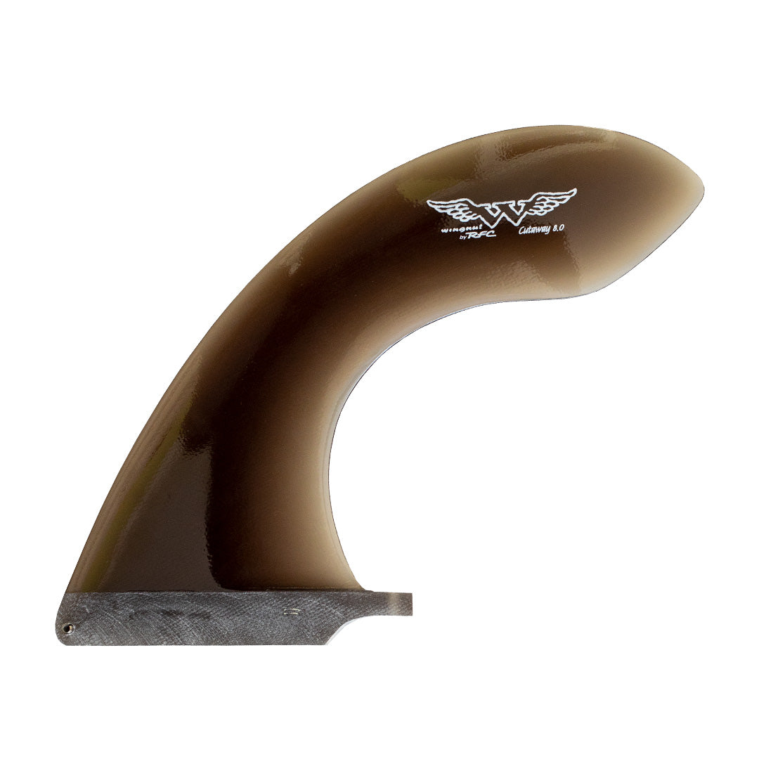 Rainbow Fin Co. Wingnut Cutaway Longboard Fin - 8"/Smoke - Surf Station ...